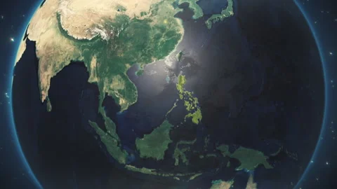 Philippines Map On Earth Globe | Stock Video | Pond5