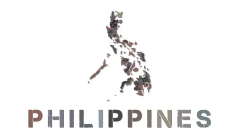 Philippines map with paper regions. Anim... | Stock Video | Pond5
