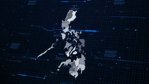 Philippines network map | Stock Video | Pond5