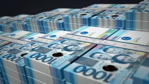 Philippines Peso money banknote pack gro... | Stock Video | Pond5