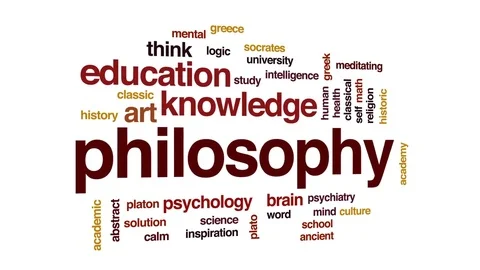 Philosophy animated word cloud, text des... | Stock Video | Pond5