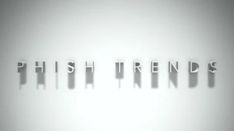 phish trends 3D title animation white te... | Stock Video | Pond5