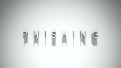 phishing 3D title animation with shadows... | Stock Video | Pond5
