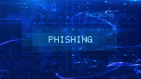 Phishing Digital Text Animation over Fut... | Stock Video | Pond5