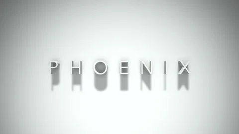 Phoenix 3D title animation with shadows ... | Stock Video | Pond5