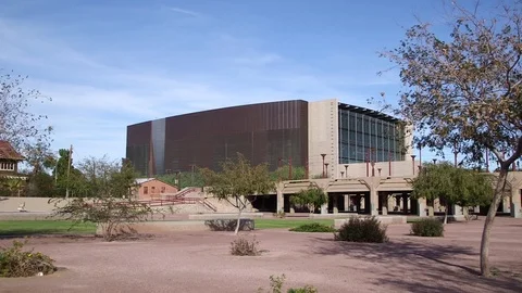 Phoenix Arizona Public Library and Park | Stock Video | Pond5