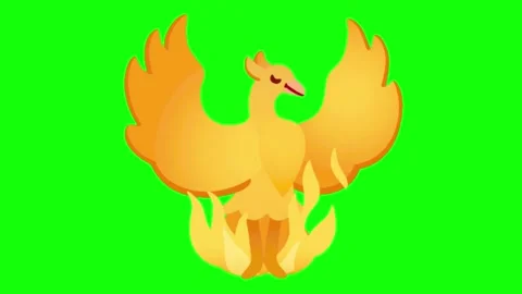 Phoenix emoji on green screen | Stock Video | Pond5