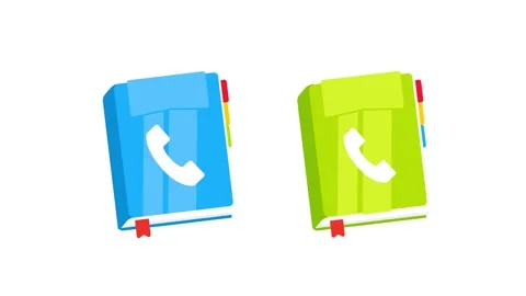 Phone Book Opening Animation on White an... | Stock Video | Pond5