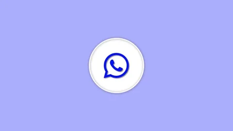 Phone call icon animated on a purple bac... | Stock Video | Pond5