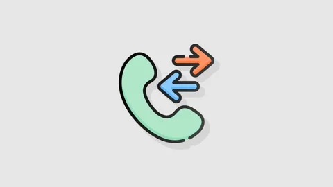 Phone Call icon animation alpha | Stock Video | Pond5