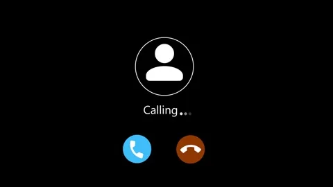 Phone Call Interface Animation, Phone Co... | Stock Video | Pond5