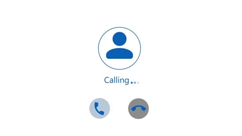 Phone Call Interface Animation, Phone Co... | Stock Video | Pond5