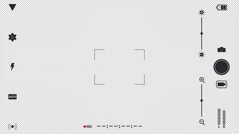 Phone camera REC animated overlay. 1080... | Stock Video | Pond5