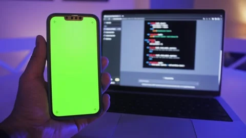 Phone with chroma key green screen with ... | Stock Video | Pond5