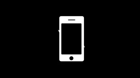 phone icon rotation concept animation | Stock Video | Pond5