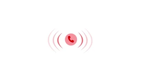 Phone Icon with Sound Waves Animated, Ph... | Stock Video | Pond5