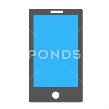 Phone icon on white background. flat style. cell mobile phone icon for ...