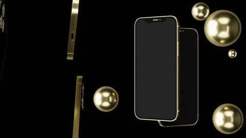 Phones Rotating and Floating. 3D Animati... | Stock Video | Pond5