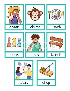 Phonics flashcards with -ch- spelling rule. Flash cards with phonics ...
