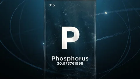 Phosphorus (P) symbol chemical element o... | Stock Video | Pond5