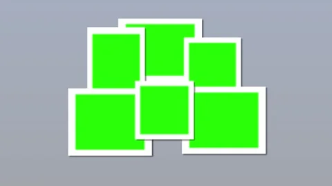 Photo collage green screen layout animat... | Stock Video | Pond5