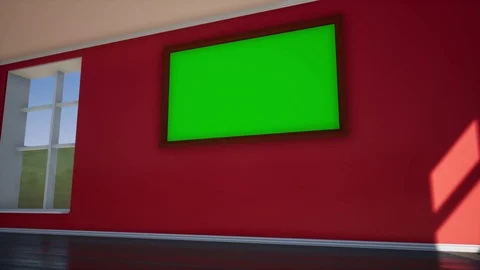 Photo Frame with Green Screen in the Dar... | Stock Video | Pond5