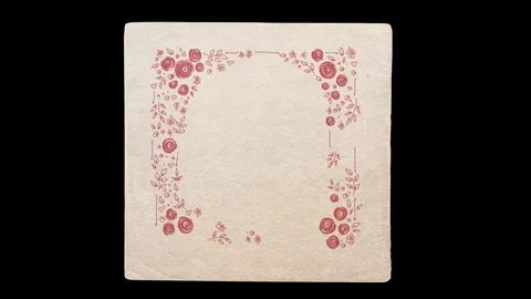 Photo Frames With Hand-made Patterns on ... | Stock Video | Pond5