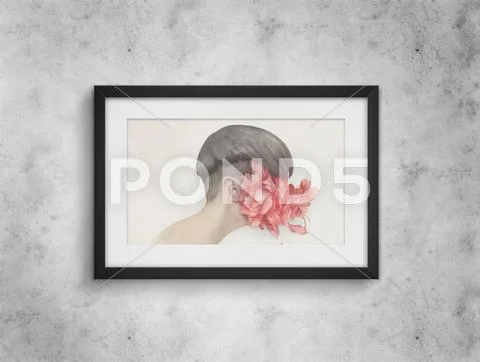 Photo Frames Mock Ups ~ PSD Photoshop Template #34838326