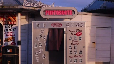 Photobooth Photo Booth Curtain Portrait ... | Stock Video | Pond5