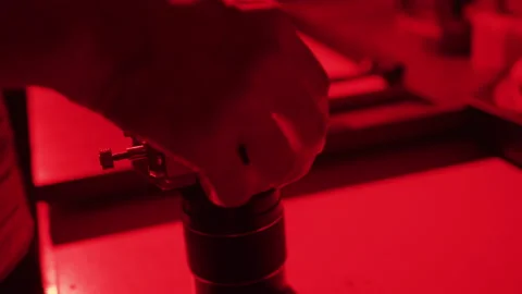 Photographer pulling up the film rewind ... | Stock Video | Pond5