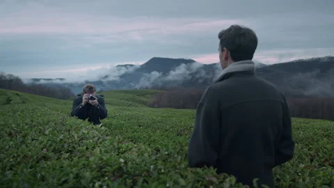 Photographer shots attractive tall guy o... | Stock Video | Pond5