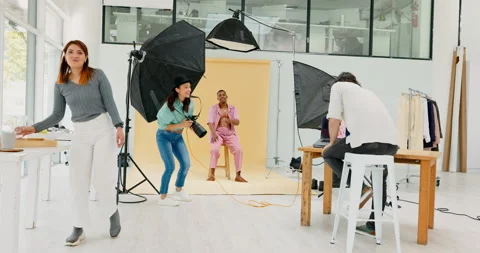 Photography, studio and photographer tea... | Stock Video | Pond5