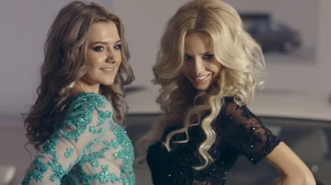 Photoshoot of two gorgeous models wearin... | Stock Video | Pond5