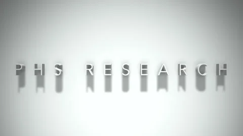 phs research 3D title animation white te... | Stock Video | Pond5