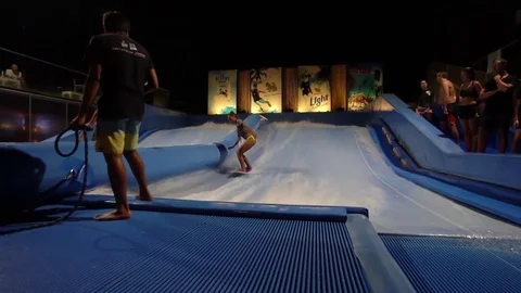 Flowrider Flow Rider Water Park Stock Footage ~ Royalty Free Stock ...