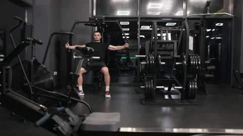 Physical conditioning, Upper body, Fly e... | Stock Video | Pond5