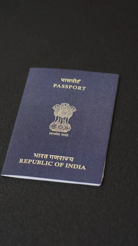 Physical paper international passport of... | Stock Video | Pond5