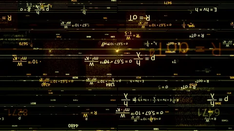 Physical science background with golden ... | Stock Video | Pond5