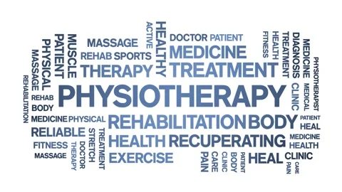 Physiotherapy animated word cloud,design... | Stock Video | Pond5