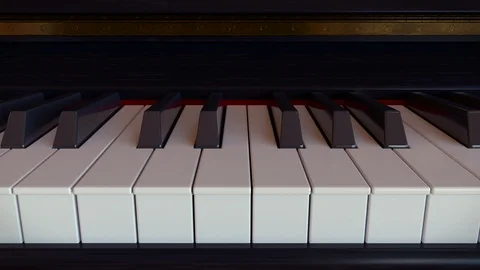 Piano keyboard looping animation | Stock Video | Pond5
