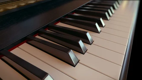 Piano keyboard looping animation | Stock Video | Pond5