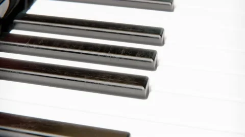 Piano keys, close-up seamless loop. 4K a... | Stock Video | Pond5