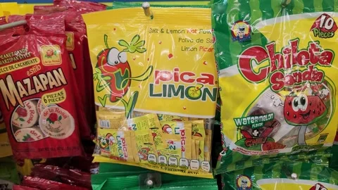 Pica Limon candy Grocery Retailer Superm... | Stock Video | Pond5