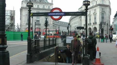 piccilidillar circus london underground ... | Stock Video | Pond5