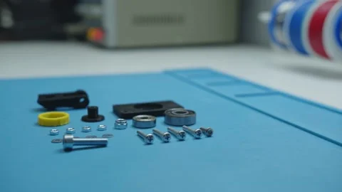 Picking and Placing Small Parts Prepared... | Stock Video | Pond5