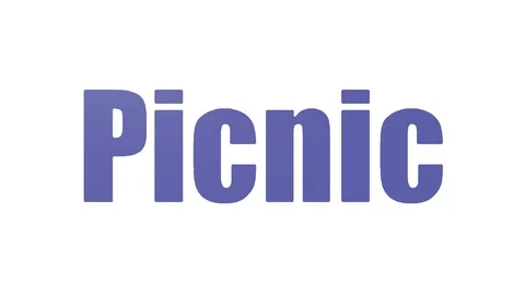 Picnic Word Cloud Animated On White Back... | Stock Video | Pond5