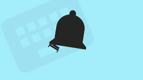 Pictogram Animation Alarm ringing with m... | Stock Video | Pond5