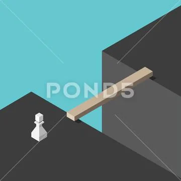 Picture of a businessman bridging gaps. Vector illustration: Graphic ...