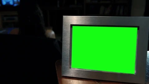 Picture Frame Green Screen in A Living R... | Stock Video | Pond5
