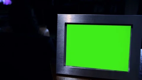 Picture Frame Green Screen in a Living R... | Stock Video | Pond5